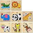 Amazon.com: Wooden Jigsaw Puzzles for Toddlers Age 2 3 4 5 Year Old ...