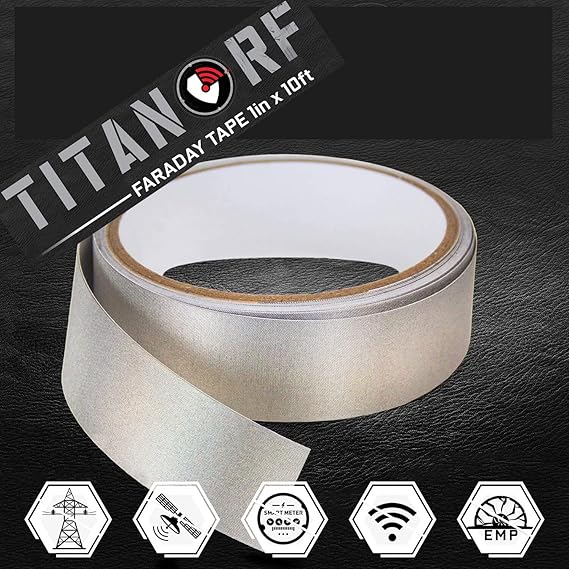 TitanRF Faraday Tape - High-Shielding Conductive Adhesive Tape // Used ...