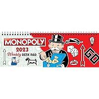 Amazon.com: Monopoly 2023 Dated Weekly Desk Pad Calendar: 9781524874322 ...