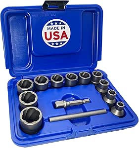 Amazon.com: ROCKETSOCKET | 13 Piece Impact Grade Extraction Socket Set ...