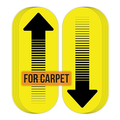One Way Floor Decal Sign for Carpet 4.5" x 12" Directional Arrow Floor ...