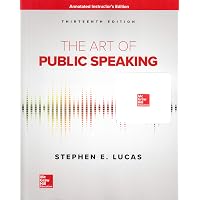The Art Of Public Speaking 13th Edition Amazon