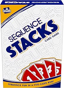 Amazon.com: Goliath Sequence Stacks Card Game - Sequence Fun in a Five ...