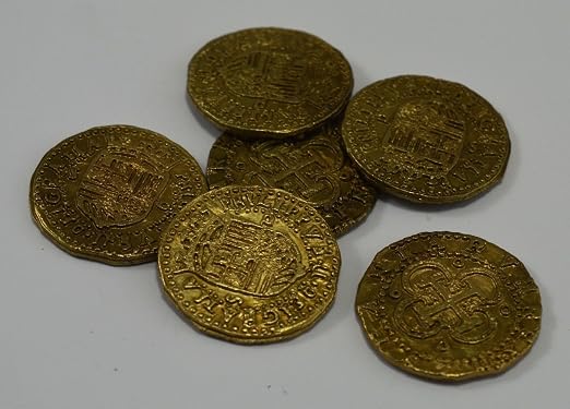 Denix Superb Job Lot 6 Replica Spanish Gold Doubloons - Coins/Pirates ...