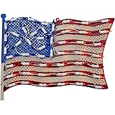 Amazon.com: Northlight Lighted Holographic American Flag Window ...