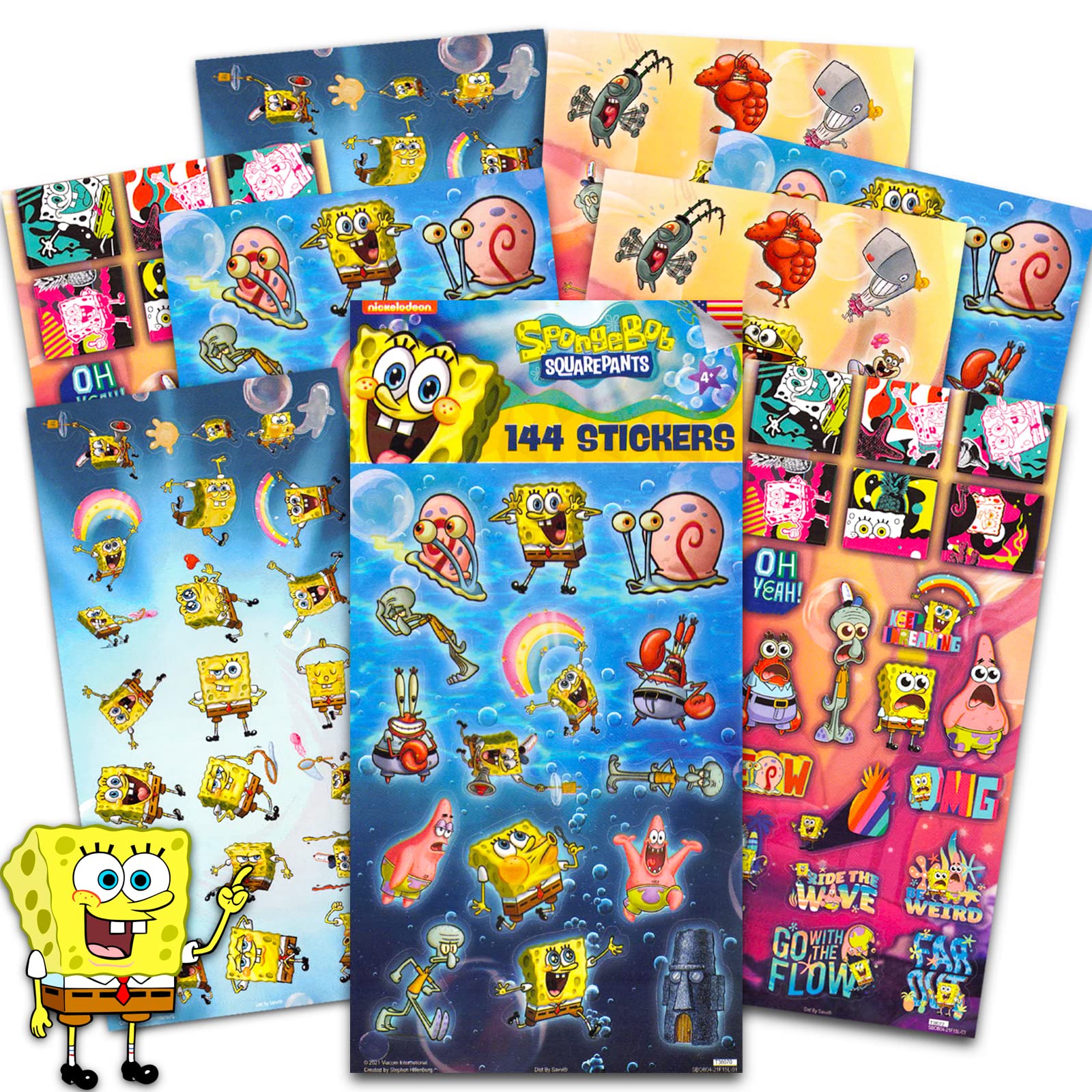 Mua Spongebob Squarepants Sticker Set for Kids and Adults - Spongebob ...