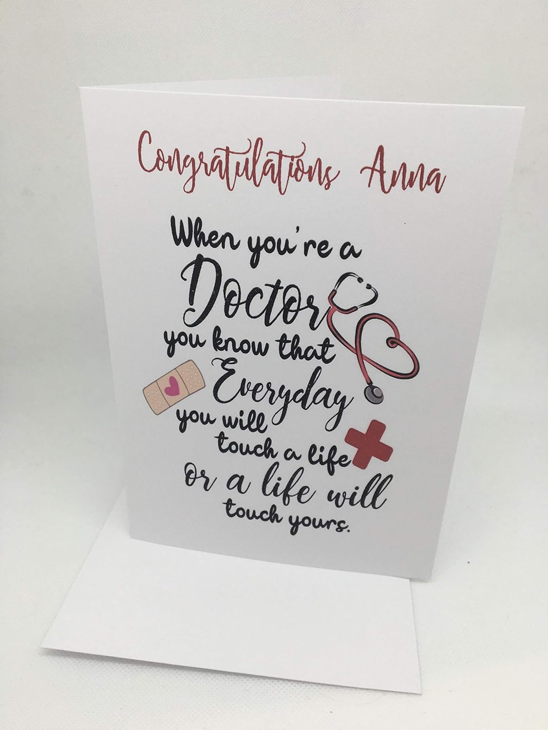 GFC personalised congratulations doctor graduation GREETING CARD ...