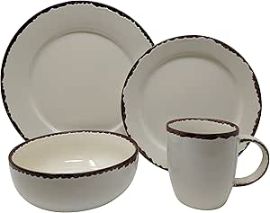 Amazon.com | Gianna's Home 16 Piece Rustic Farmhouse Country Stoneware ...
