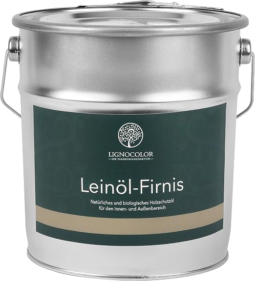 Lignocolor Leinöl-Firnis 2,5L Holzöl für den Innen- und Außenbereich ...
