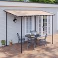 Amazon.com : Aoxun 10x6 Lean to Gazebo Canopy with Water Resistant & UV ...