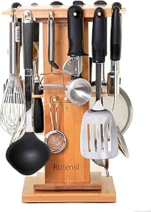 Amazon.com - Rotensil Rotating Kitchen Utensil Organizer. Rotating ...