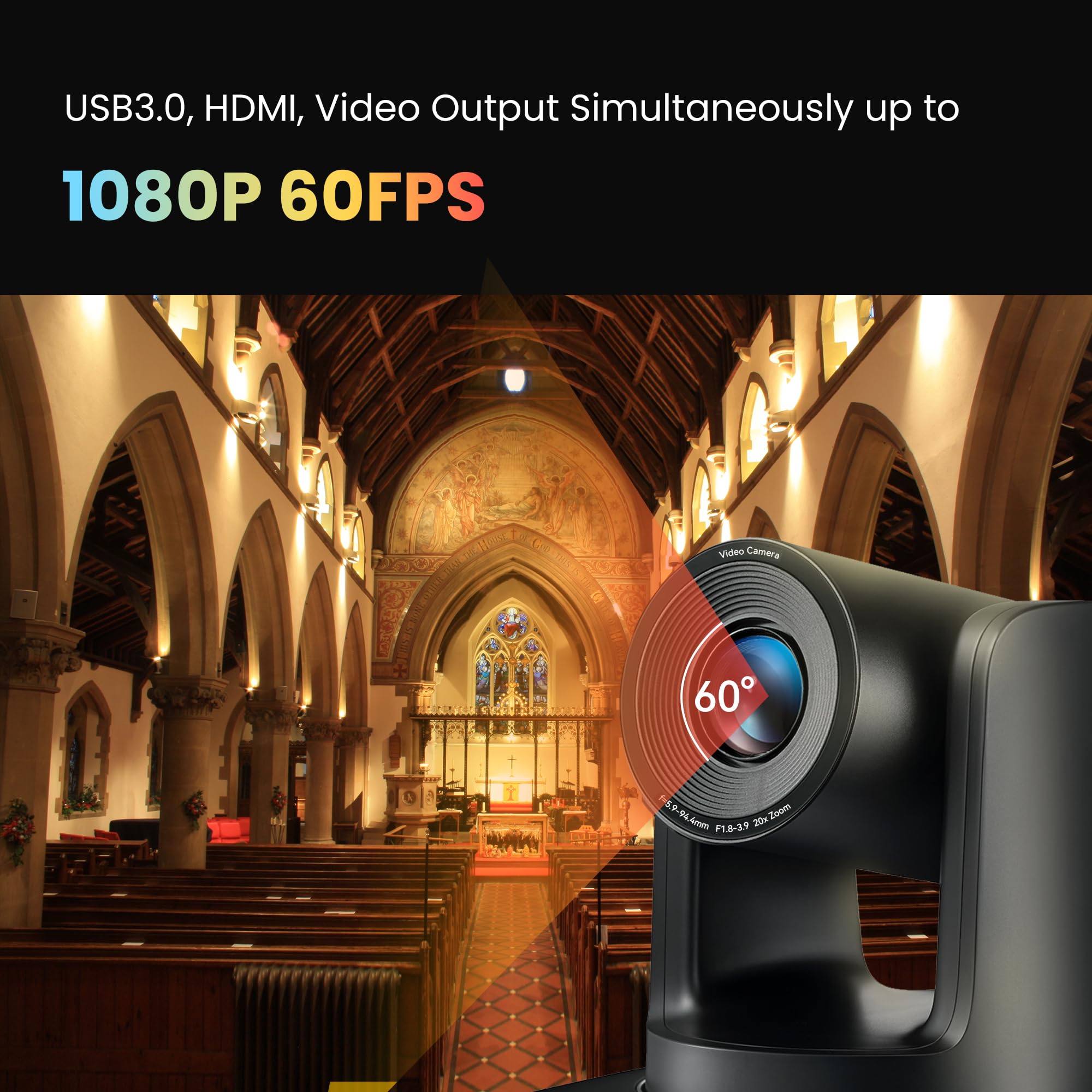 Mua 20X Optical Zoom Conference Room Camera USB3.0 HDMI PTZ Camera ...