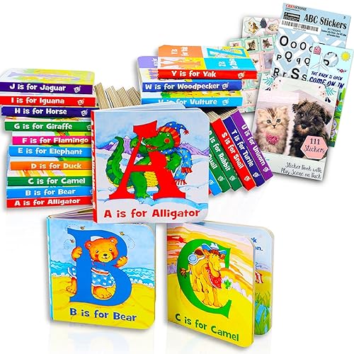 Animal ABC Board Books Set For Toddlers and Babies - Bundle with 24 My ...