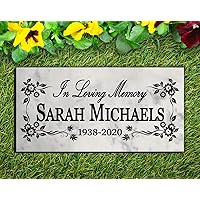 Amazon.com : Personalized Memorial In Loving Memory Garden Stone Gift ...