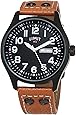Limit Pilot Men's Quartz Watch with Black Dial Analogue Display and ...