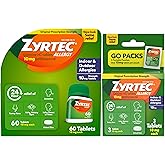 Amazon.com: Zyrtec 24 Hour Allergy Relief Tablets, Individually Wrapped ...