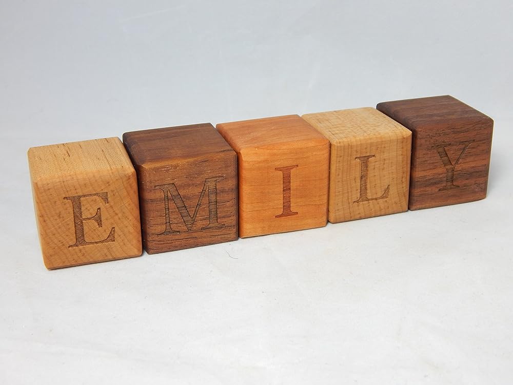Amazon.com: Personalized Name Blocks: Handmade