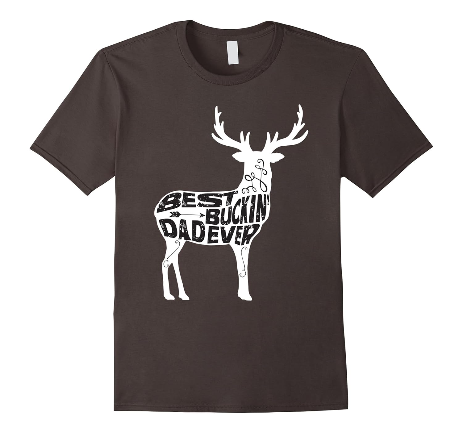 Mens Best Buckin’ Dad Ever T Shirt Deer Hunting Father’s Day Gift