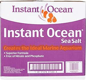Amazon.com : Instant Ocean Sea Salt for Marine Aquariums, Nitrate ...