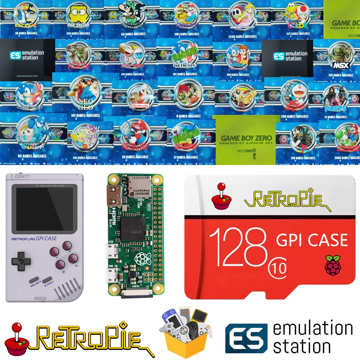 Mua TAPDRA 128 GB Retropie Emulation Station SD Card for Your GPi Case ...