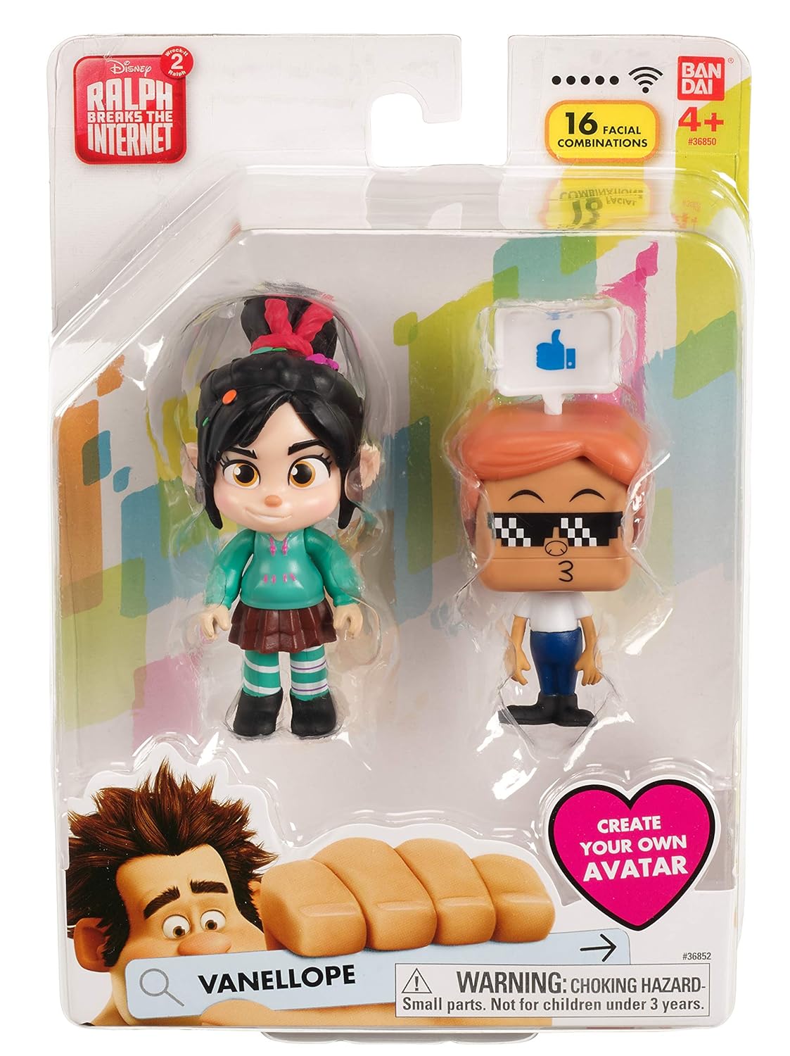 Bandai Namco Wreck it Ralph 2 Figure Vanellope Collectible Toy Figure ...
