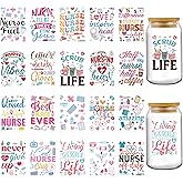 Amazon.com: AFRITEE Transfer Cup Wrap Stickers - 20 Sheets Black Girls UV DTF Cup Wraps for 16 ...