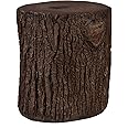 Amazon.com: Ball & Cast Faux Wood Stump Stool Concrete End Table MgO ...