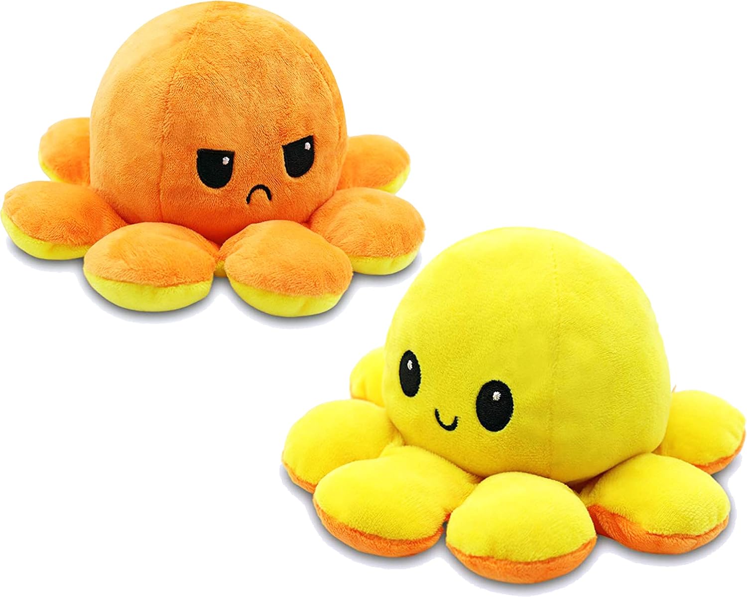 Flippy Octopus Plushie Reversable Toy – Flip Emotion Octopus Teddy To ...
