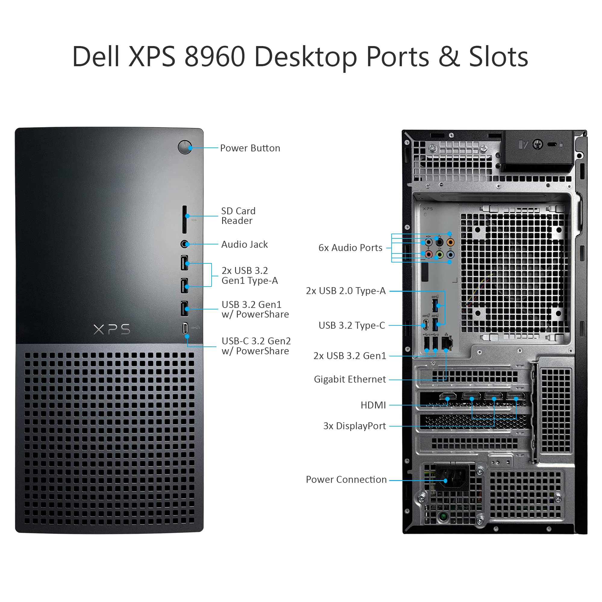Mua Dell XPS 8960 Tower Desktop Computer - 13th Gen Intel Core i9-13900 ...