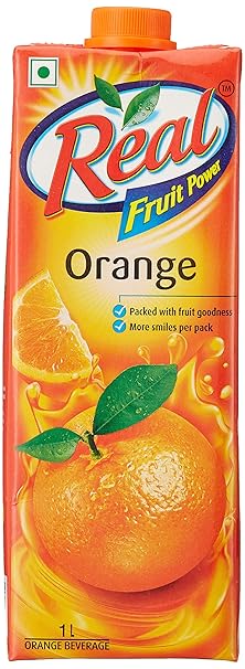 Real Orange Juice, 1L (Pack of 2): Amazon.in: Grocery & Gourmet Foods