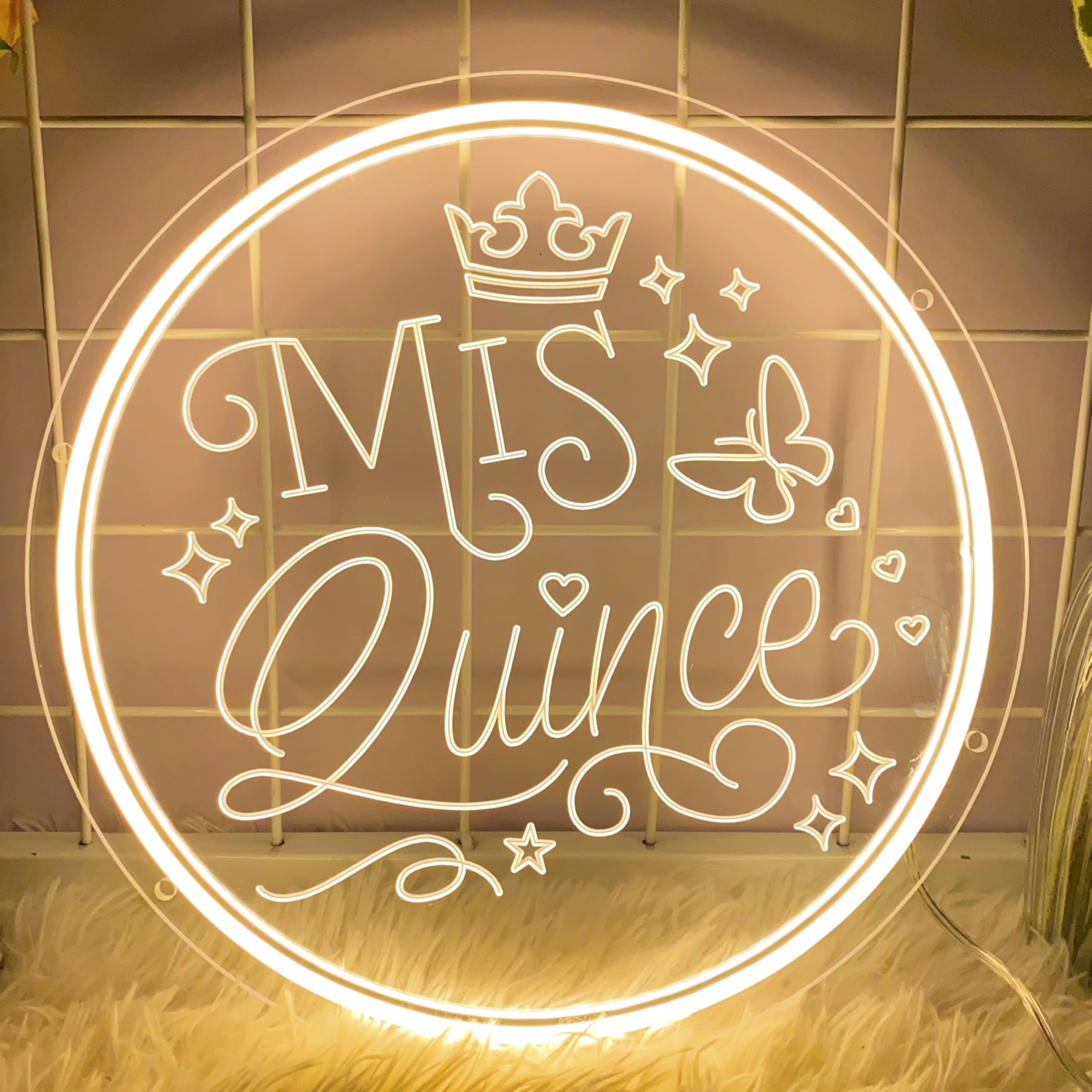Mis Quince Neon Sign Happy 15th Birthday Neon Signs for Wall Sweet 15 ...