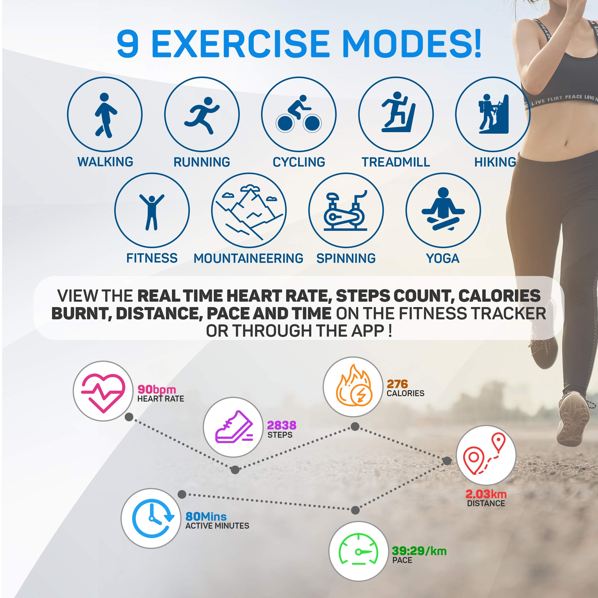 Mua OCTANDRA Move VeryFitPro Smart Watch HR Heart Rate Sleep Monitor ...