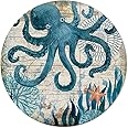 Amazon.com: Watercolor Sea Octopus Kraken Area Rug Round Rugs 3ft ...