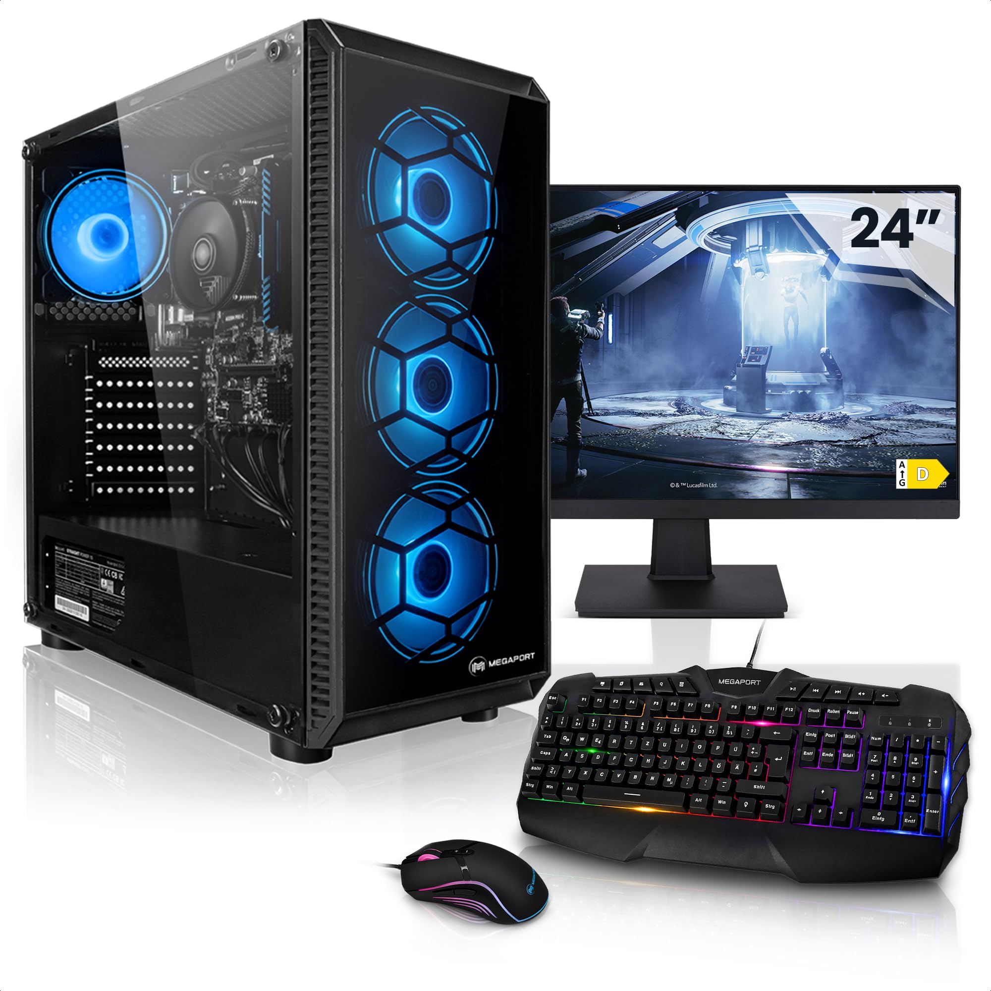 Mua Megaport Complete Set PC Gaming PC AMD Ryzen 7 5700G â ¢ 24 Inch ...