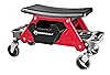 Powerbuilt Heavy Duty Roller Mechanics Seat and Brake Stool with 4-in ...