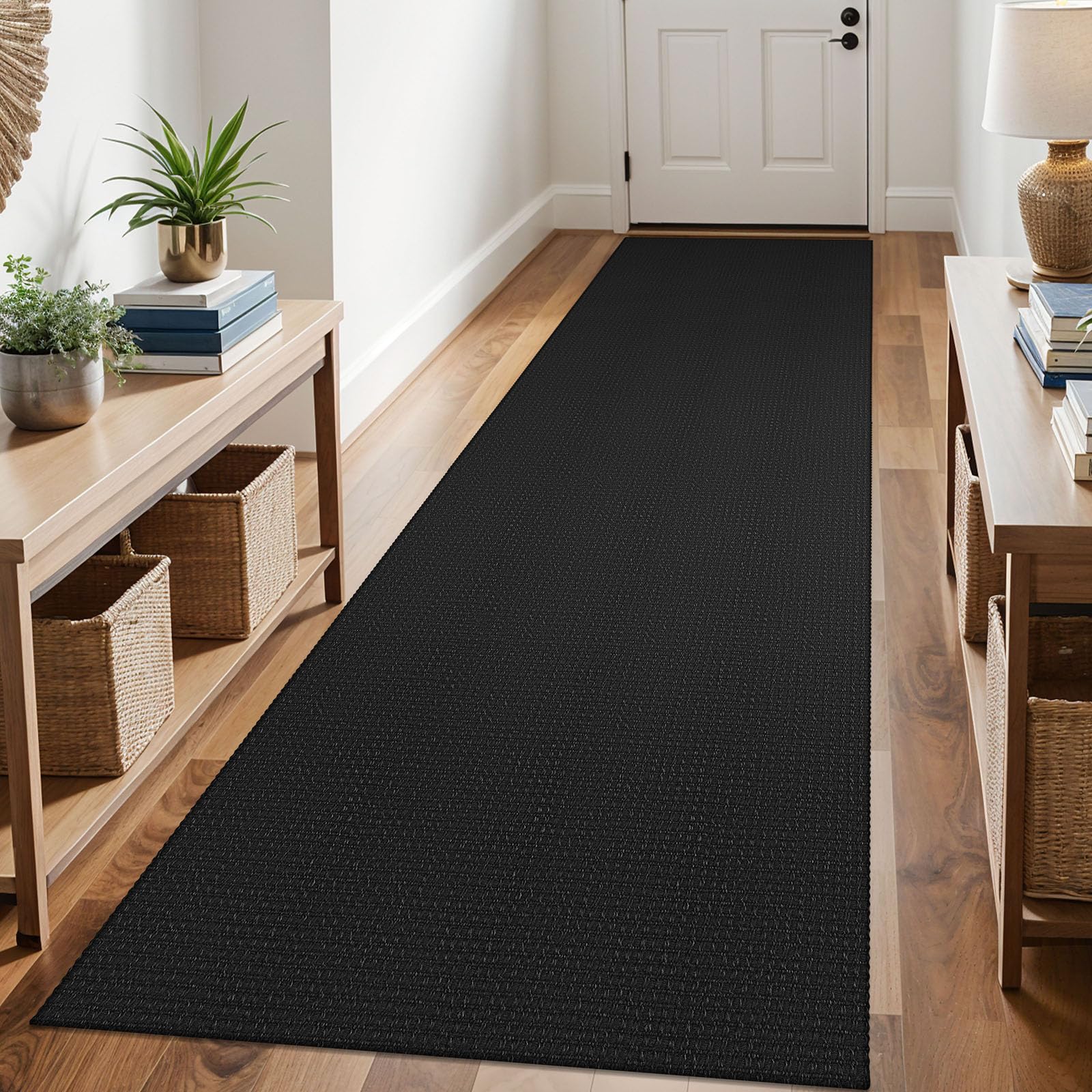 KOZYFLY Runners for Hallways 3x10 ft Washable Kitchen Runner Non Slip Rubber Backed Hallway Rugs ...