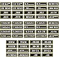 Amazon.com: Ammo Can Vinyl Sticker Set Decal Label .357 9mm 10mm .458 ...