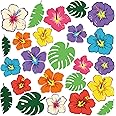 Amazon.com: Epakh 200 Pcs Summer Hawaiian Flowers Bulletin Board Cutout ...