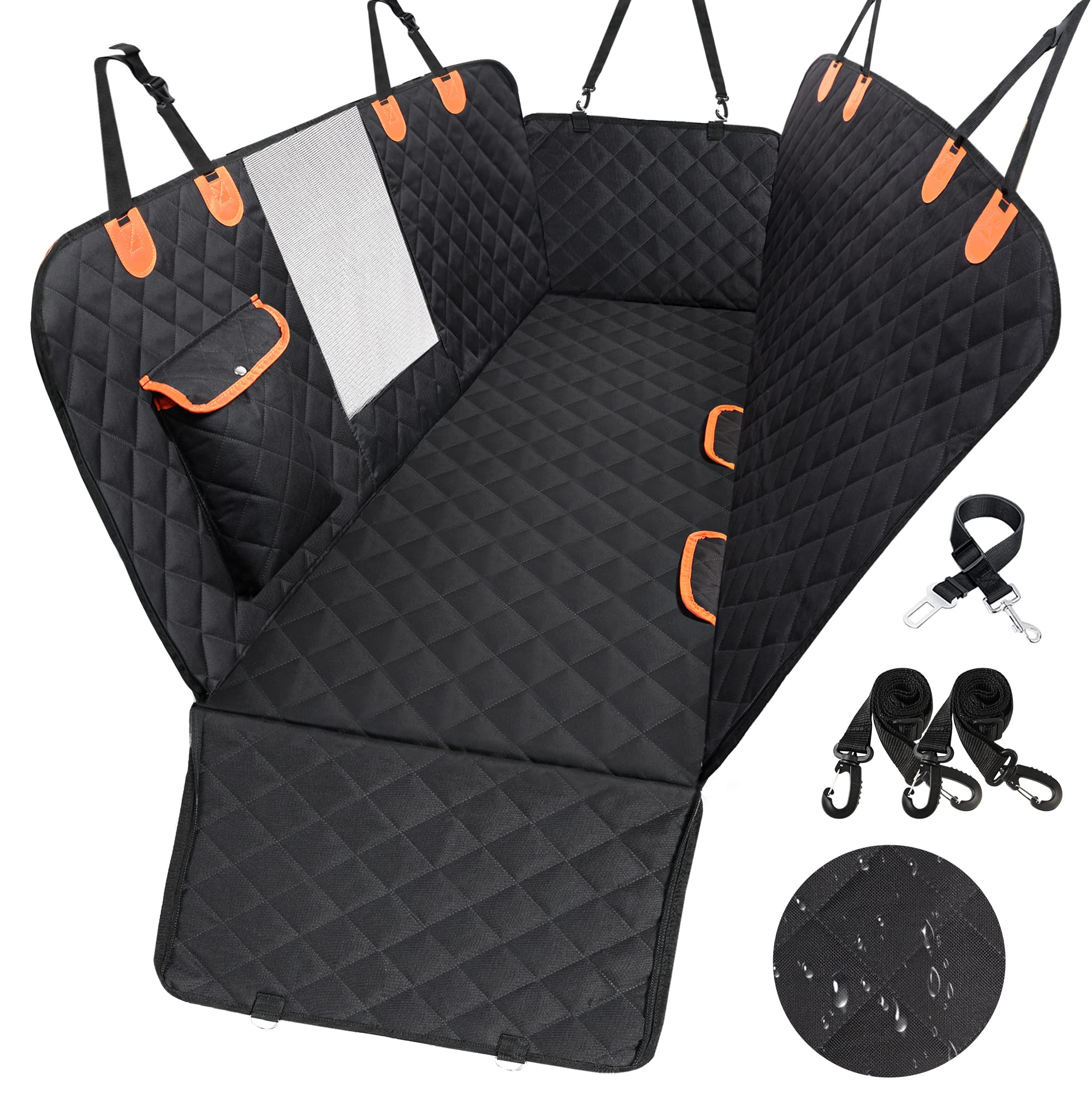 EasyHaWei Dog Car Seat Cover For Back Seat 600D Scratchproof Nonslip EasyHaWei Dog Car Seat Cover For Back Seat 600D Scratchproof Nonslip