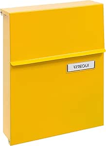 ARREGUI Line E6808 Galvanised Steel Letterbox Size S (DIN A5 Post), Wall Letter Box for Outdoor ...