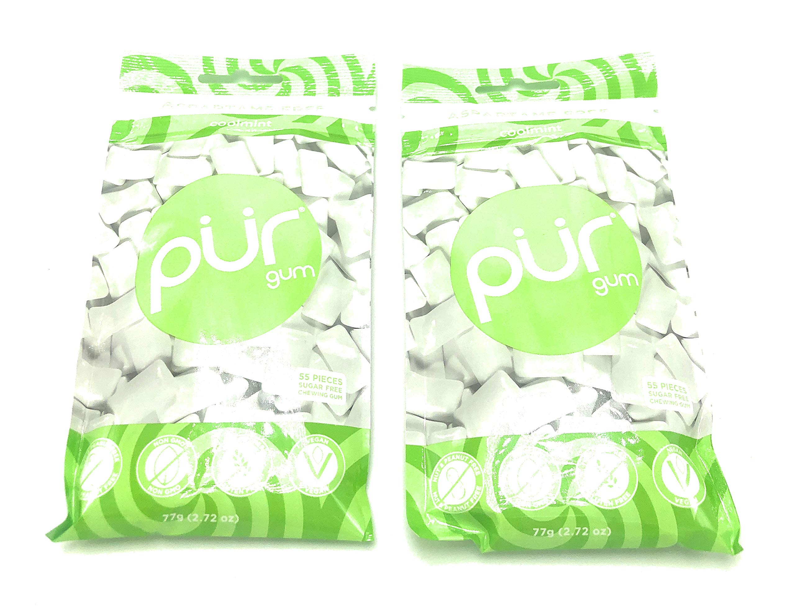 Amazon.com : Pur Gum, Wintergreen Mint, 2.72-Ounce, 2 Pack : Grocery ...