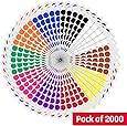 1cm Ronde Gommettes Autocollants Cercle - 10 Couleurs, 3000 Étiquettes ...