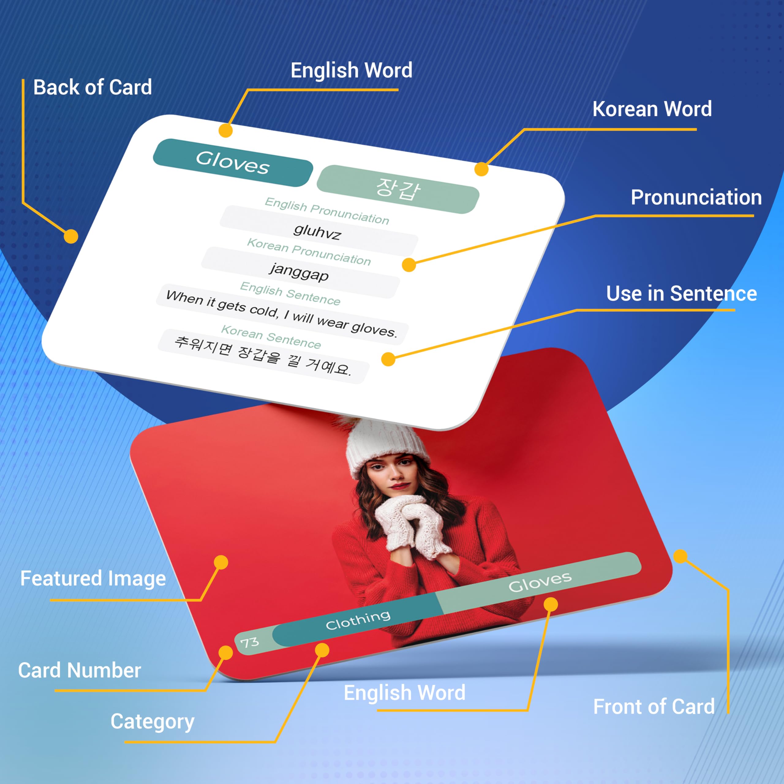 Mua Briston Korean 300 Vocabulary Hangul Flash Cards – Educational ...