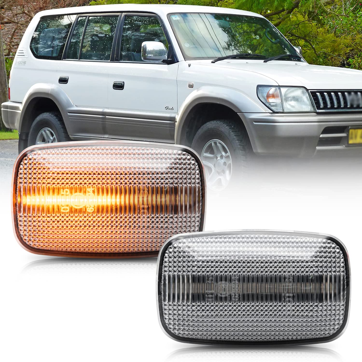 Mua NSLUMO Sequential Amber LED Side Marker Lights for 1998-2007 Land ...