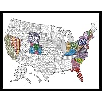 Amazon.com: Design Works Crafts USA Map Zenbroidery Kit