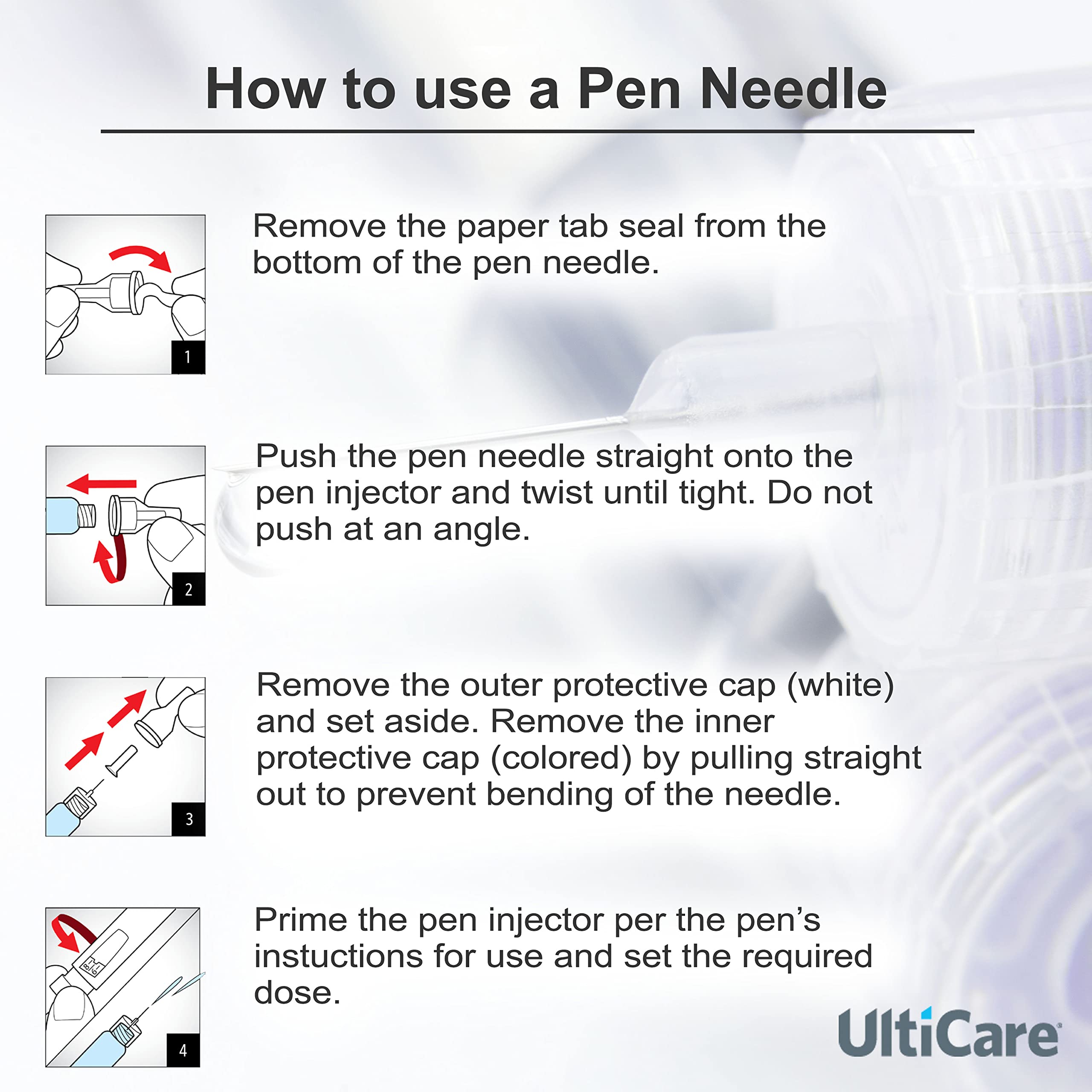 Mua Pen Needles 4mm (5/32”) x 32G Micro, 50 Count: for at-Home Insulin ...