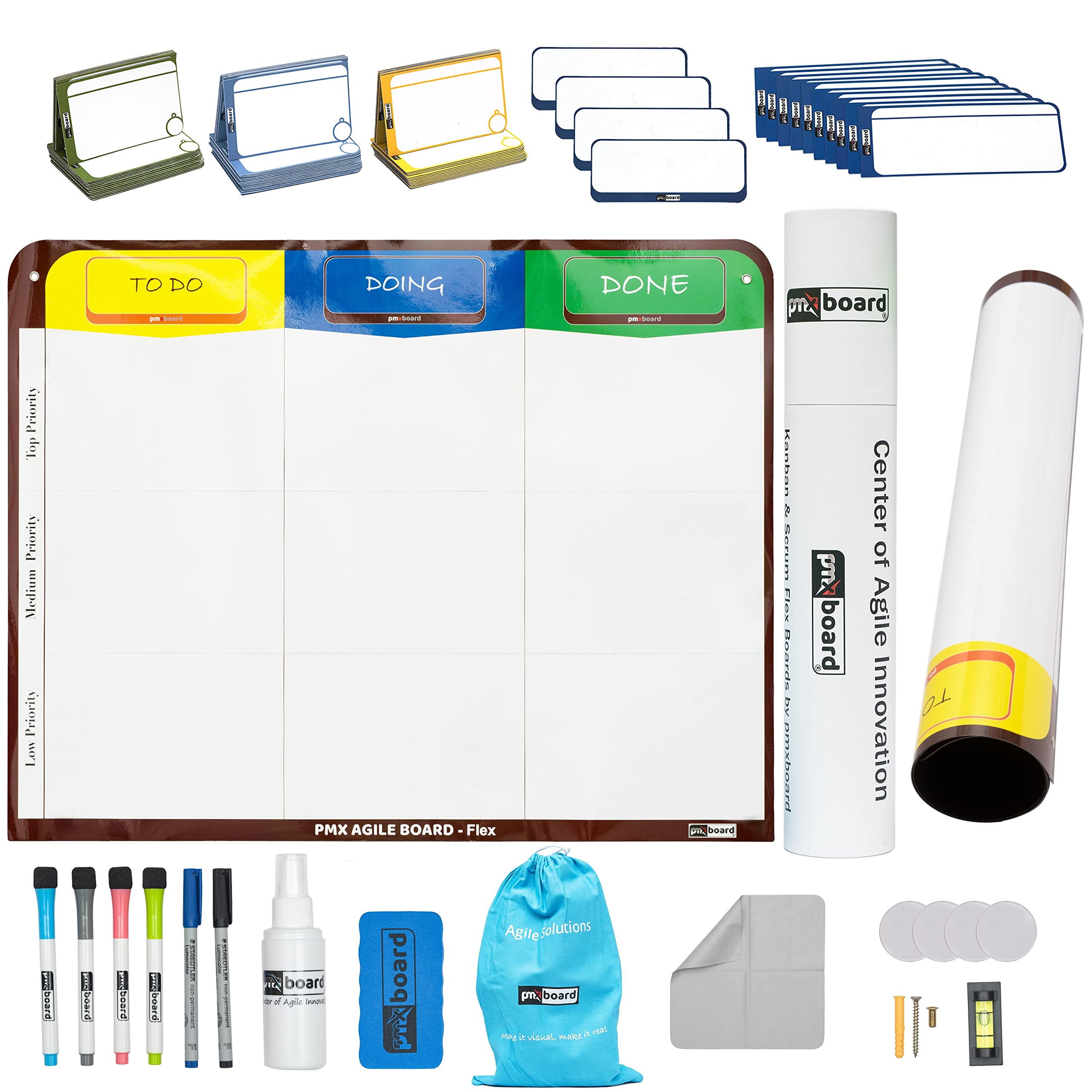 Mua 3 Column Magnetic Kanban Board, Scrum Board Flex Whiteboard Kit ...