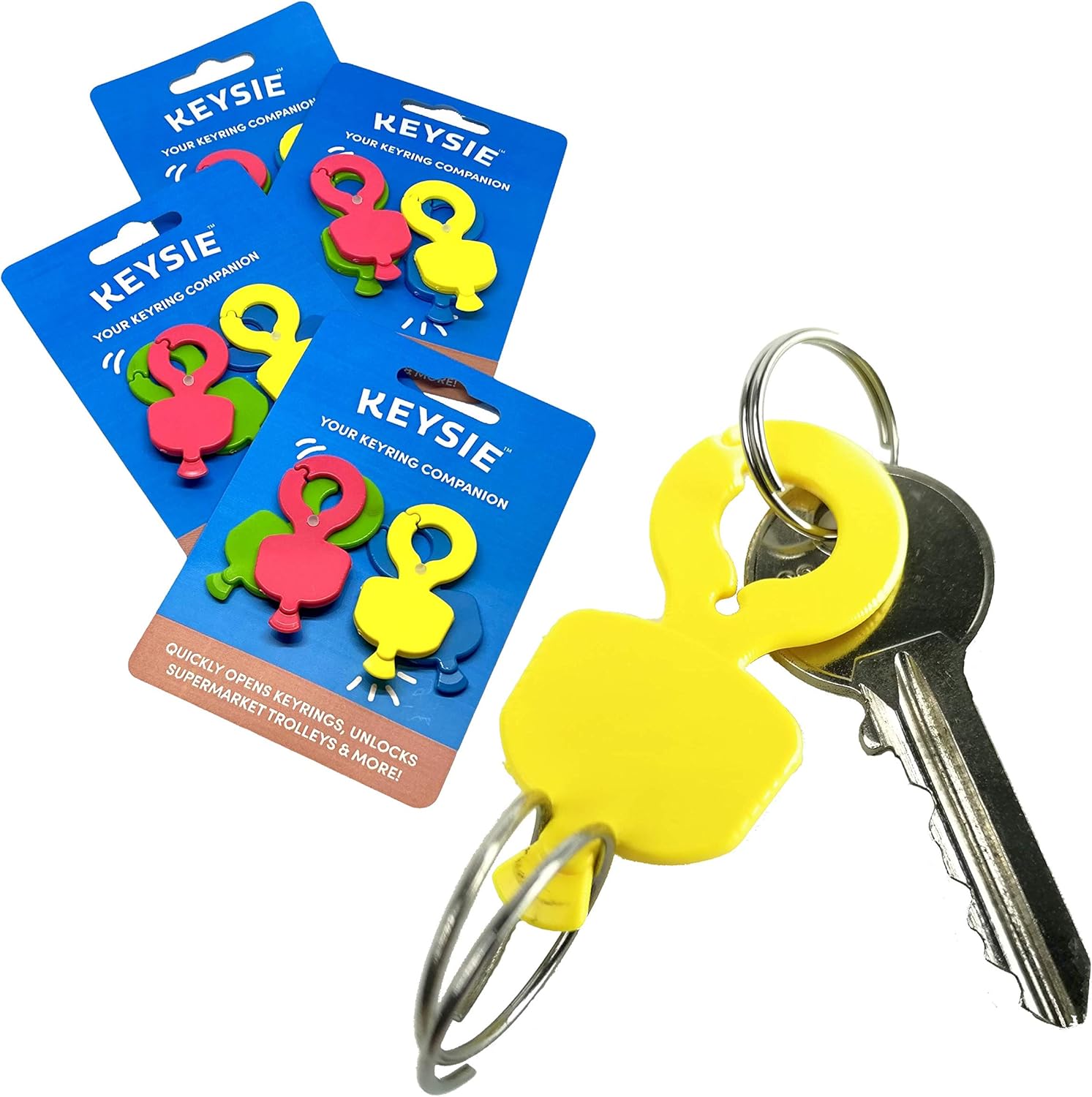 Keysie Keyring Clip - 4 Pack | Handy and Safe Multitool That Fits Your ...