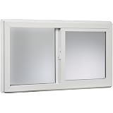 Park Ridge Products VBSI3220PR Vinyl Basement Slider Window, 32" x 20 ...