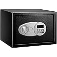 Amazon Basics Small Slim Desk Drawer Security Safe with Programmable ...